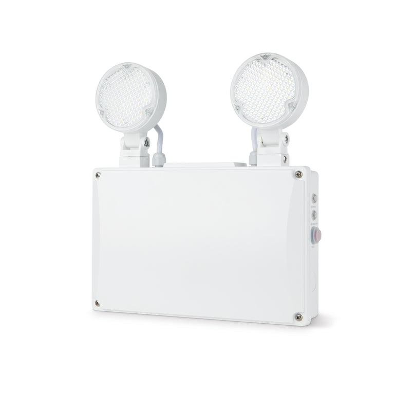 JCC JCEM110011WH EscapeLUX™ Emergency Twin Spot 3W 450lm 6000k IP65 Wh ...