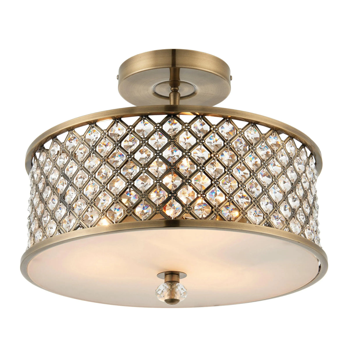 Endon lighting Hudson range 70558 - 3 lamp Flush Light at great prices ...